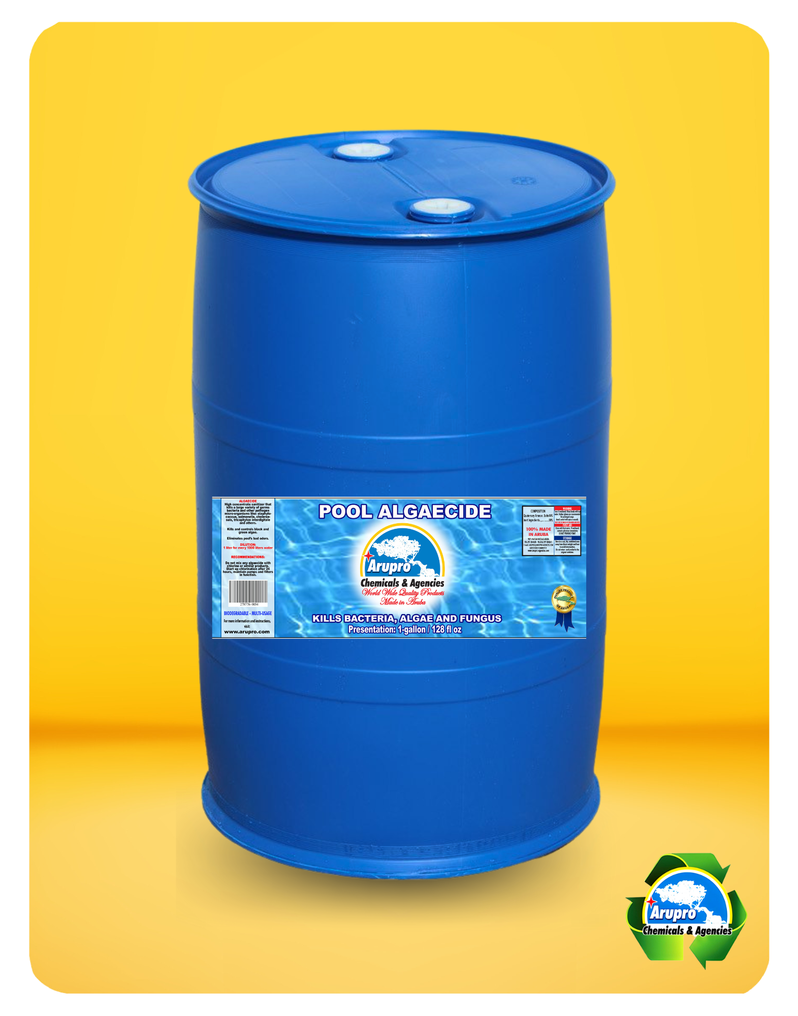 POOL ALGAECIDE - GALLON – ARUPRO CORPORATION N.V.