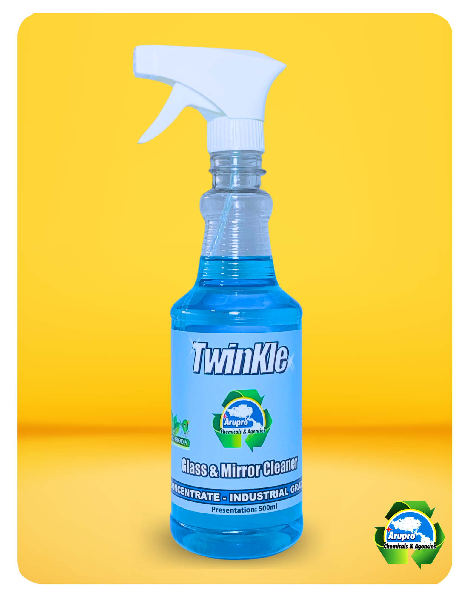 TWINKLE GLASS CLEANER - 500ml – ARUPRO CORPORATION N.V.