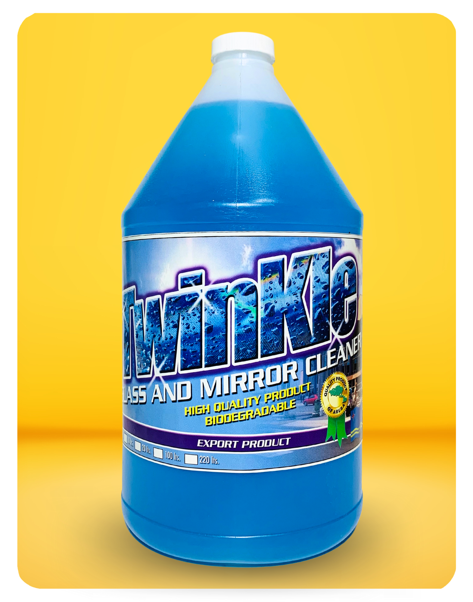 TWINKLE GLASS CLEANER - GALLON – ARUPRO CORPORATION N.V.